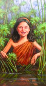 Miriam kept eye on Moses after he had been placed as a baby in a boat ...